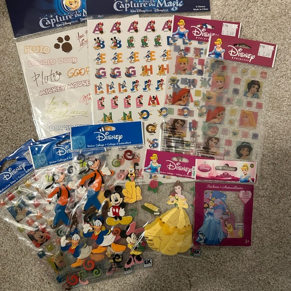 Disney | Office | Disney Character Sticker Set Multicolor | Poshmark